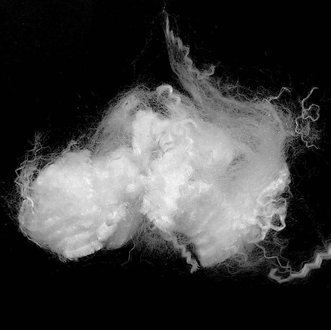 Raw White Solid Polyester Low Melt Fiber Environment Friendly For With ...